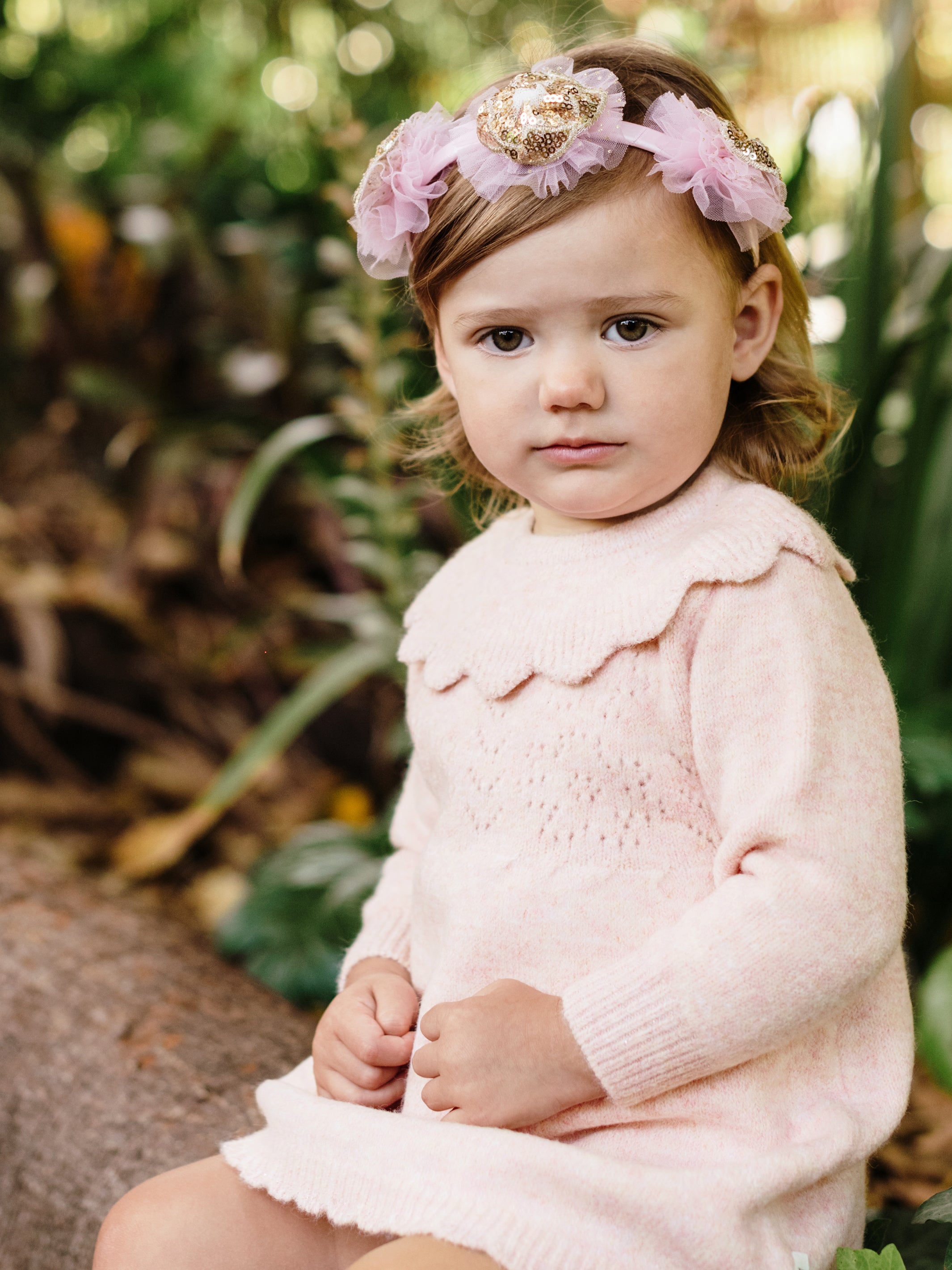 Blossom Baby Dress in Peach | Pointelle Knit | Baby Girl Sizes 000-2 ...
